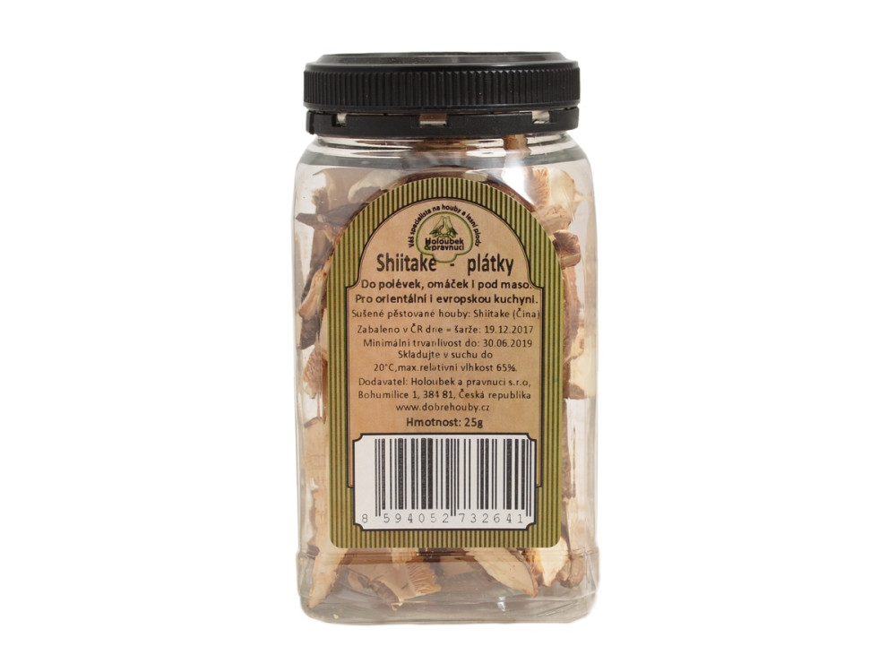 Holoubek & pravnuci Houba Shiitake sušená, 25 g | www.susi.cz